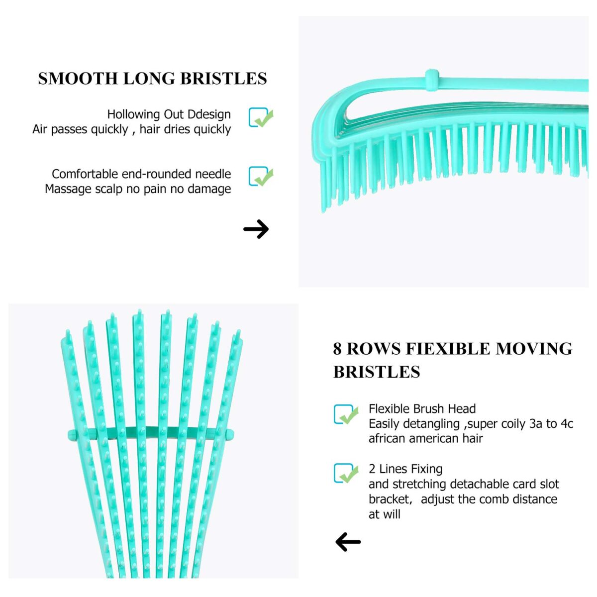 Hair Detangler Brush and Wide Tooth Comb Set – URTHEONE